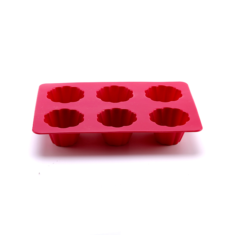 6 Cavity Silicone Muffin Pan Cupcake Mold - Bulk Buy from Factory